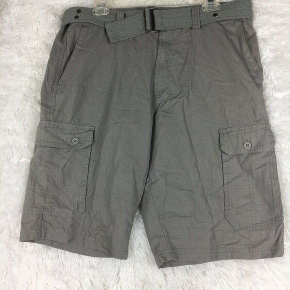 Broken Threads | Shorts | Broken Threads Mens Grey Cargo Shorts 7pocket ...